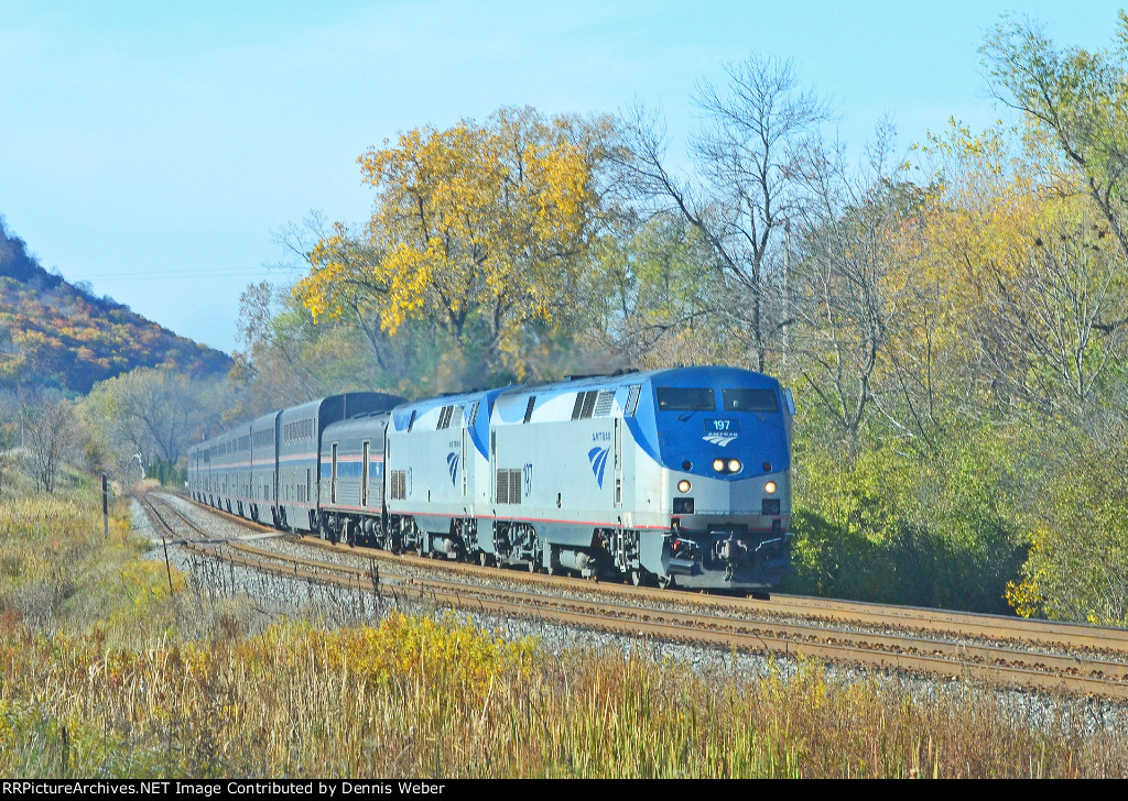 Amtrak 197, CP's River Sub.